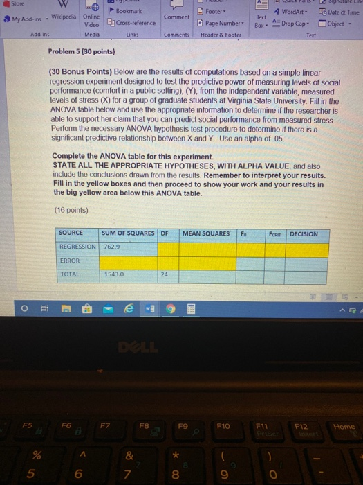 Solved Signature Date & Time 4 WordArt Store My Add-ins - | Chegg.com