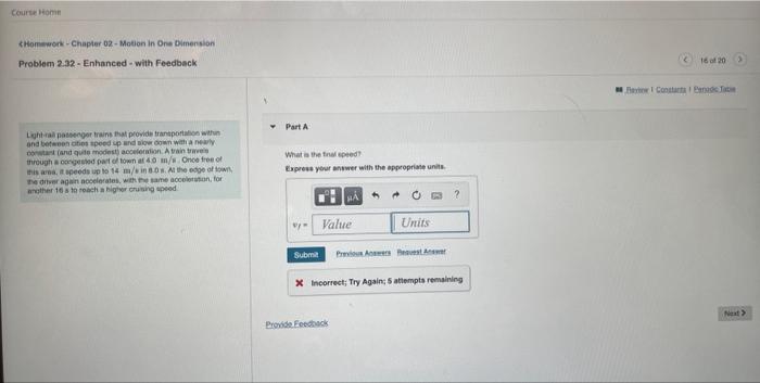 Solved kHomework - Chapter 02-Motion in One Dimension | Chegg.com