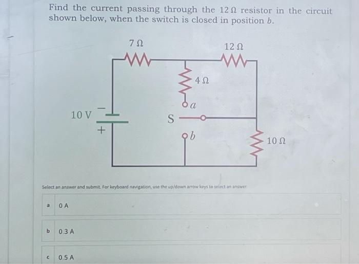 Solved Find the current passing through the 121 resistor in | Chegg.com
