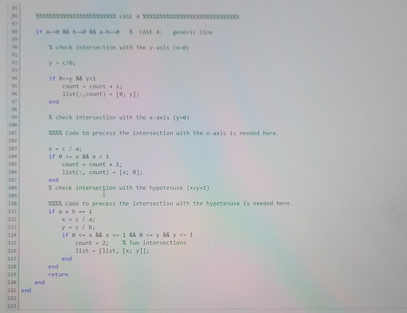 Solved (MatLab for Math 337- Linear Algebra) Please fix my | Chegg.com