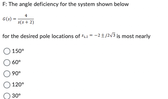 Solved F: The angle deficiency for the system shown | Chegg.com