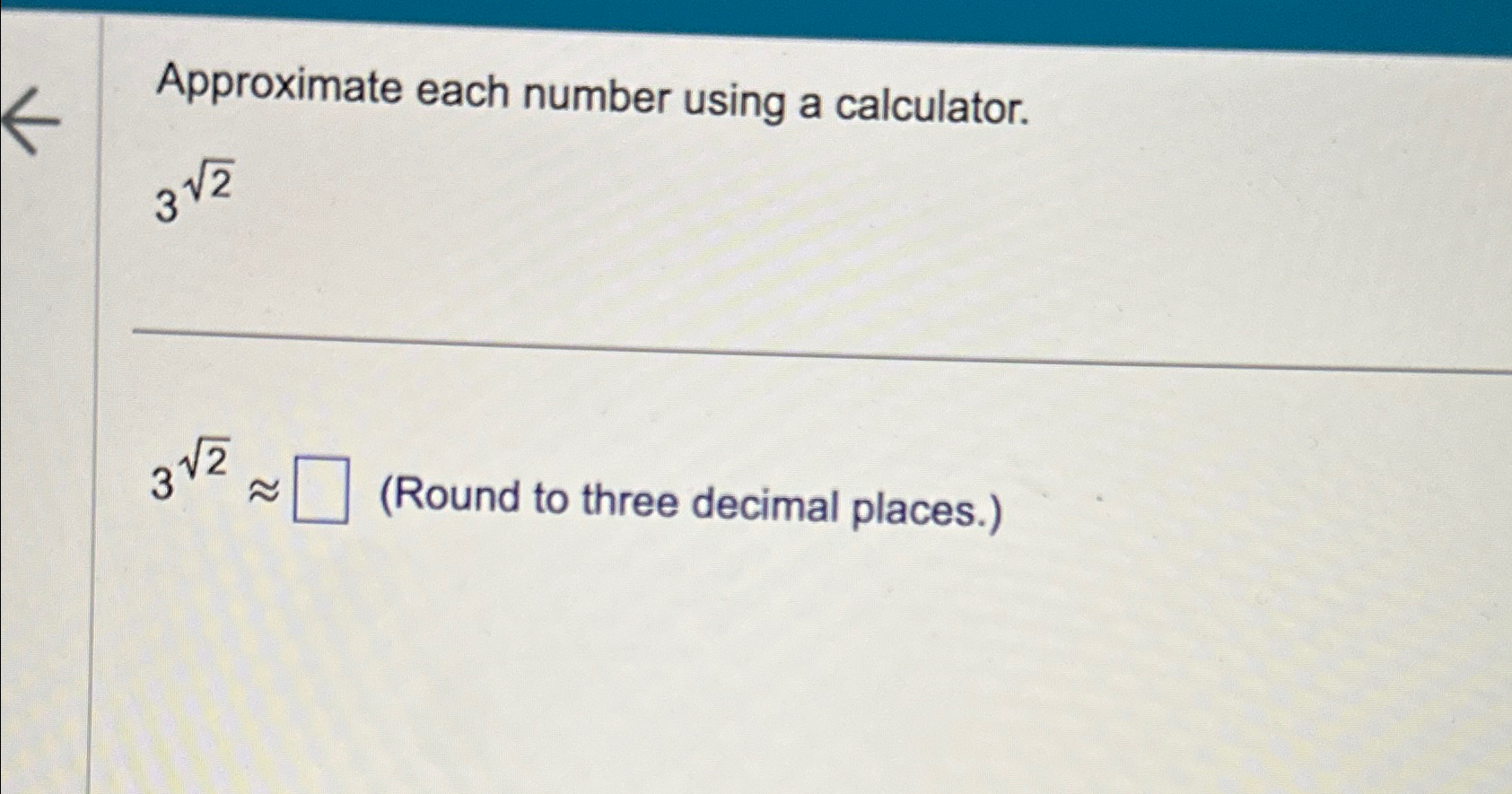 Solved Approximate each number using a | Chegg.com