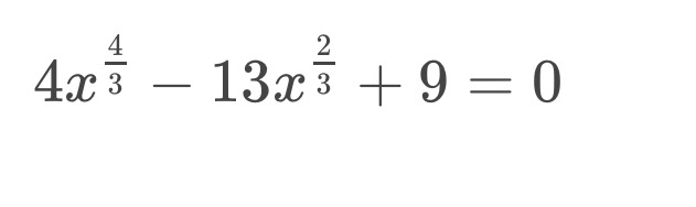 Solved 4x43-13x23+9=0Please solve by using umethod and deep | Chegg.com