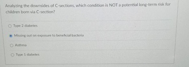 Solved Analyzing the downsides of C-sections, which | Chegg.com