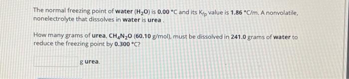 Solved The normal freezing point of benzene, C6H6, is 5.50∘C | Chegg.com