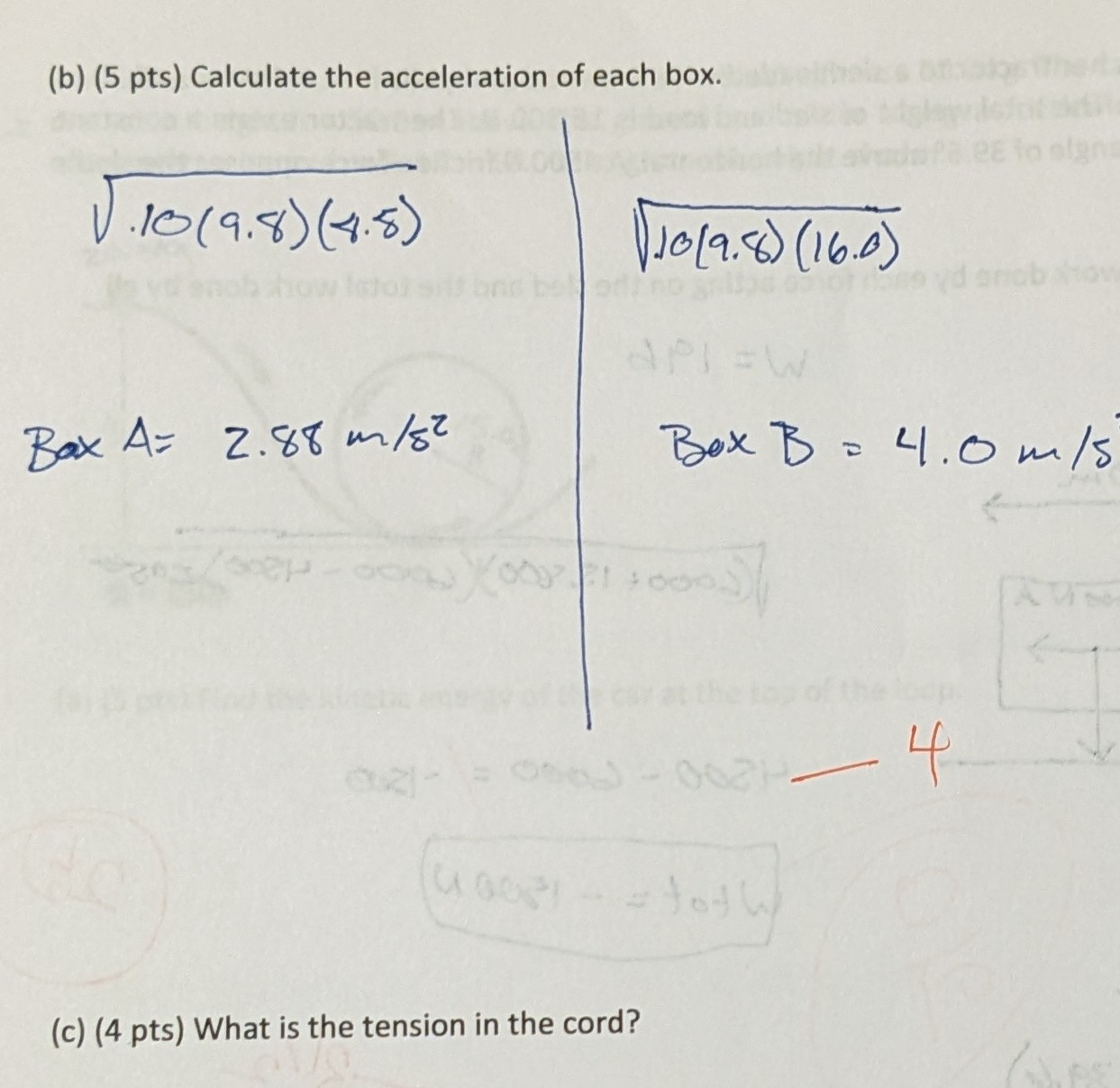 Two boxes are connected by a weightless cord running | Chegg.com