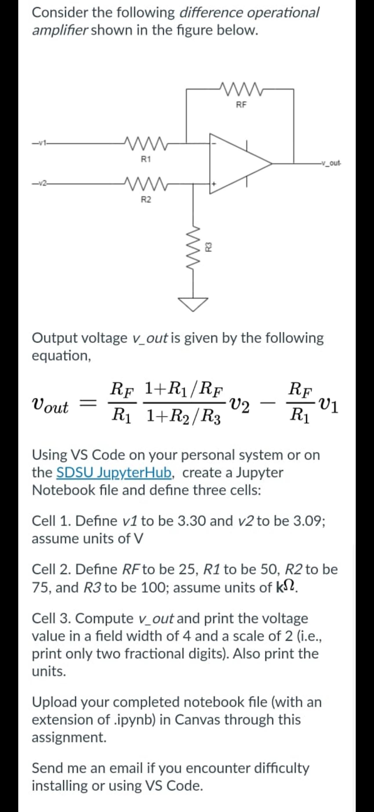 Solved Consider the following difference operational | Chegg.com