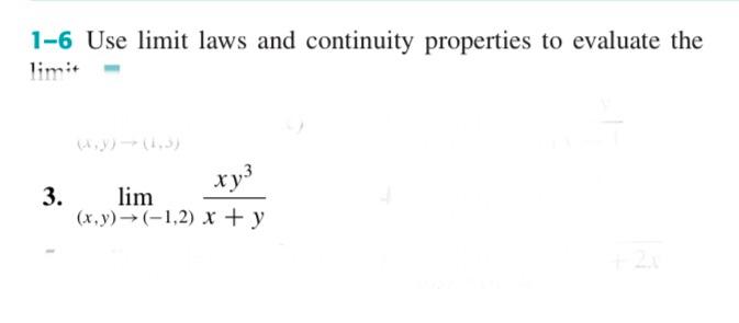 Solved 1-6 Use limit laws and continuity properties to | Chegg.com