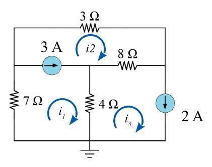 Solved Find the mesh equations for the following circuit. | Chegg.com