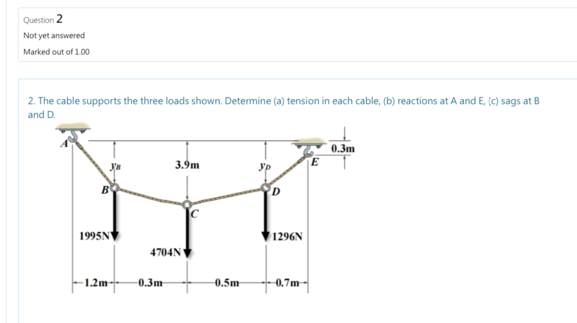 Solved Question 2Not yet answeredMarked out of 1.002. ﻿The | Chegg.com