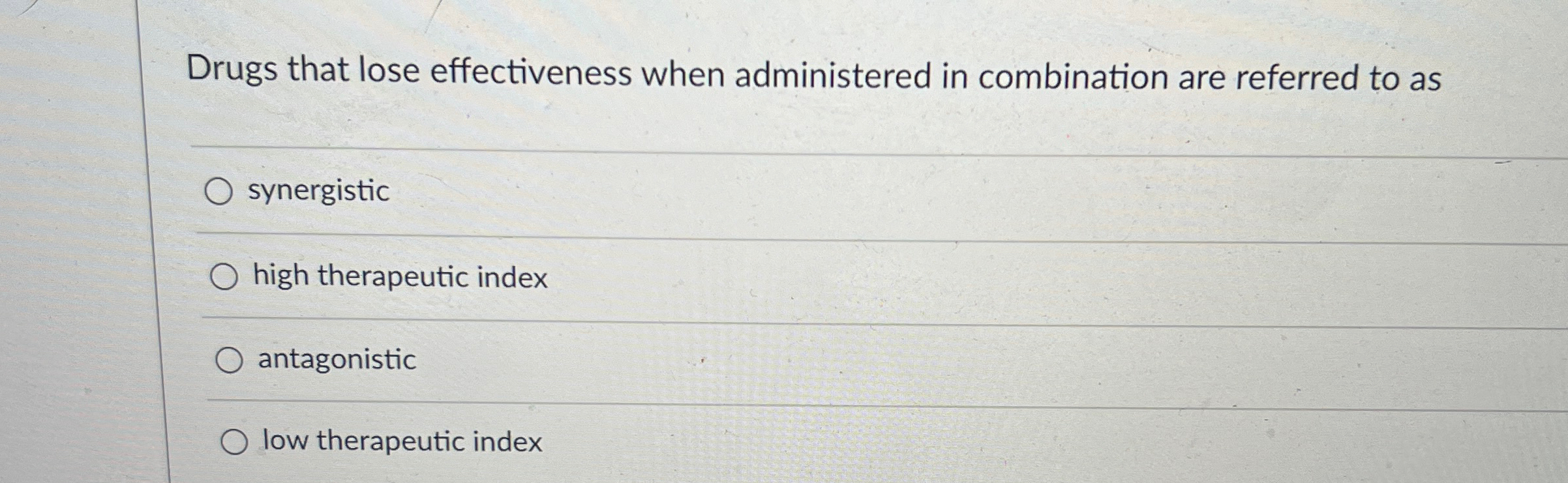 Solved Drugs that lose effectiveness when administered in | Chegg.com