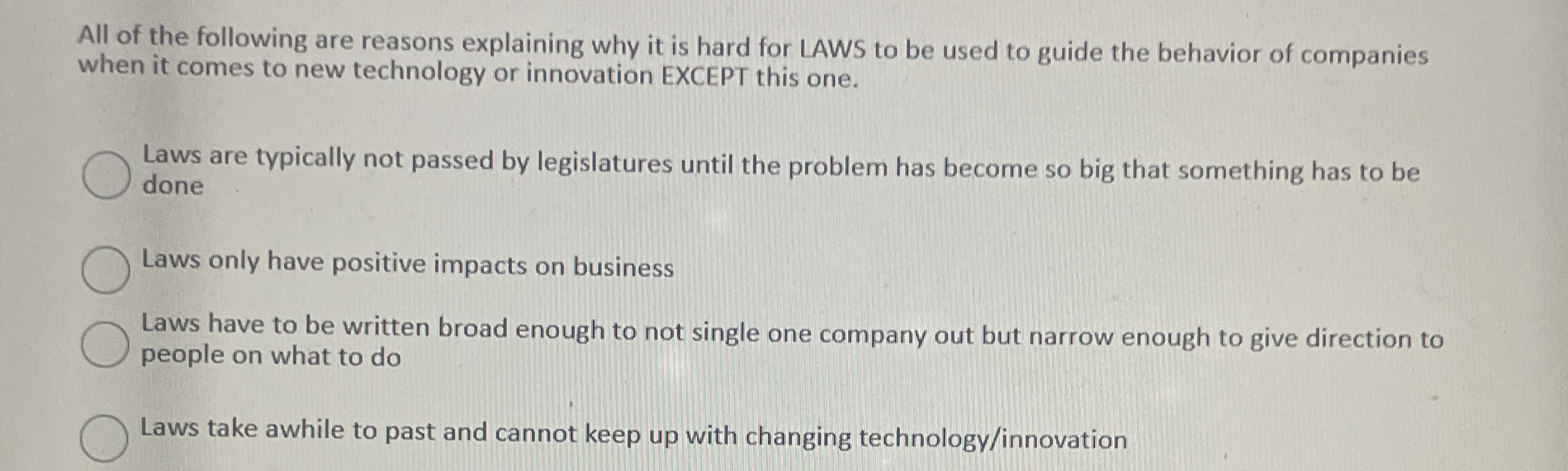 Solved All of the following are reasons explaining why it is | Chegg.com