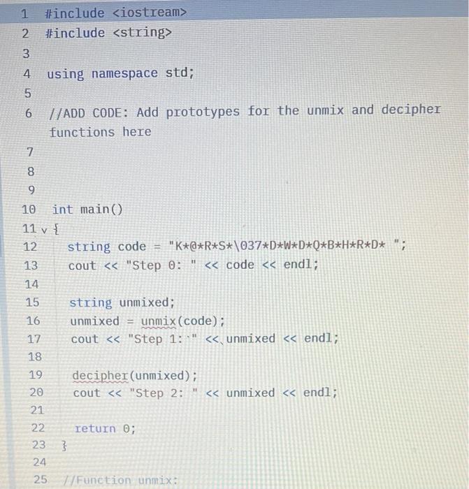 Solved 1 #include 2 #include 3 4 using namespace std; 5 6 | Chegg.com