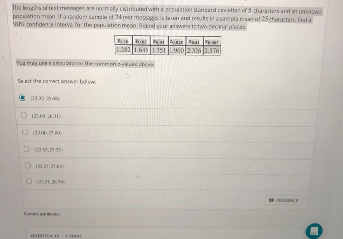 Solved The lengths of text messages are normally distributed | Chegg.com