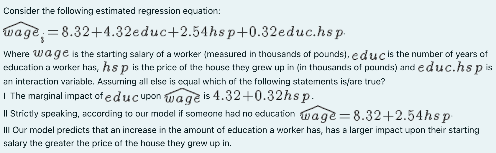 Solved Consider the following estimated regression | Chegg.com