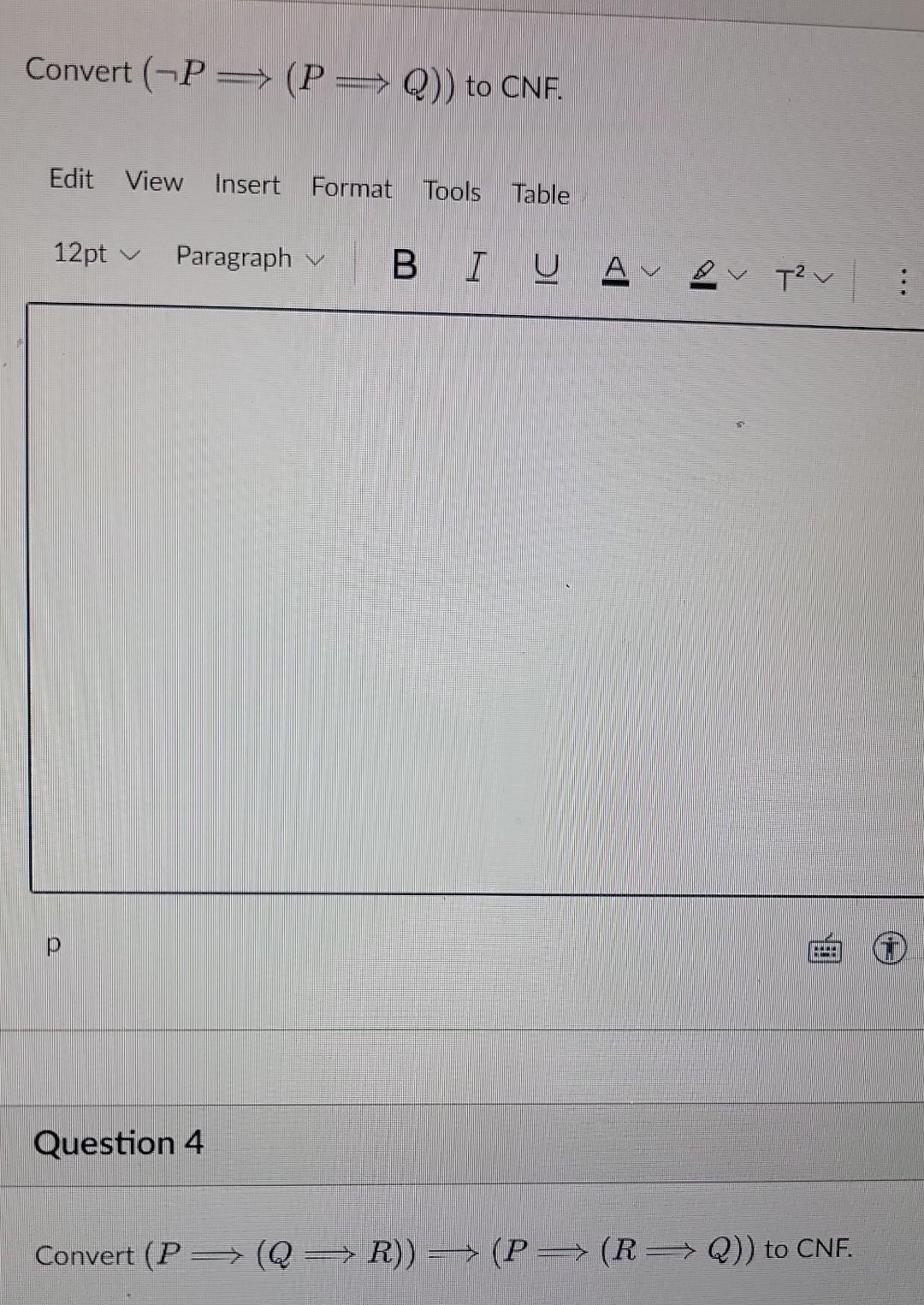 Solved Convert (P (Q R)) (P (R Q)) to CNF. | Chegg.com