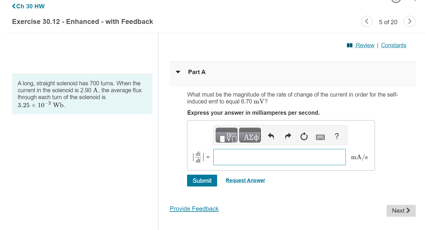 Solved Exercise 30.12 - ﻿Enhanced - ﻿with FeedbackPart AA | Chegg.com