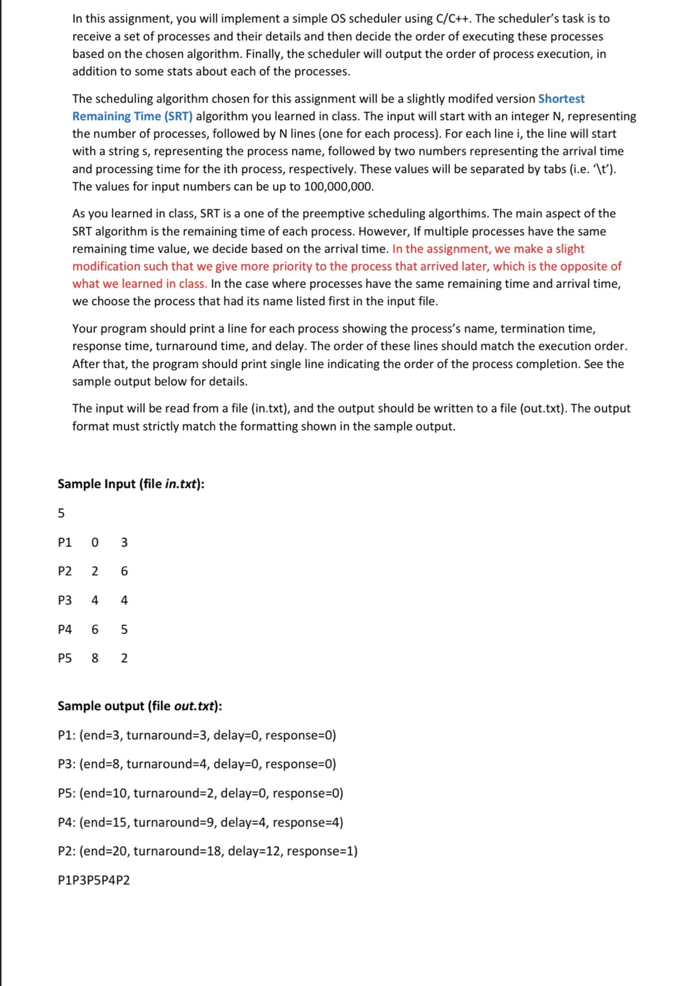 Solved In this assignment, you will implement a simple OS | Chegg.com