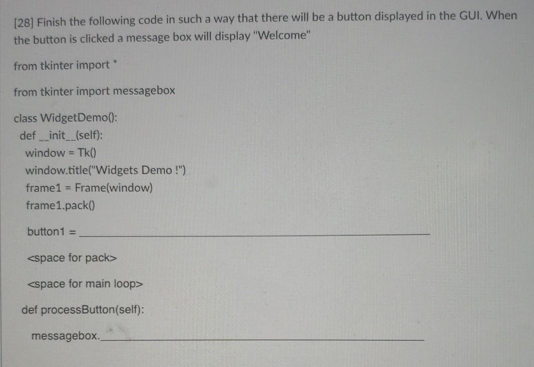 Solved ***write in python*** finish the following code in | Chegg.com