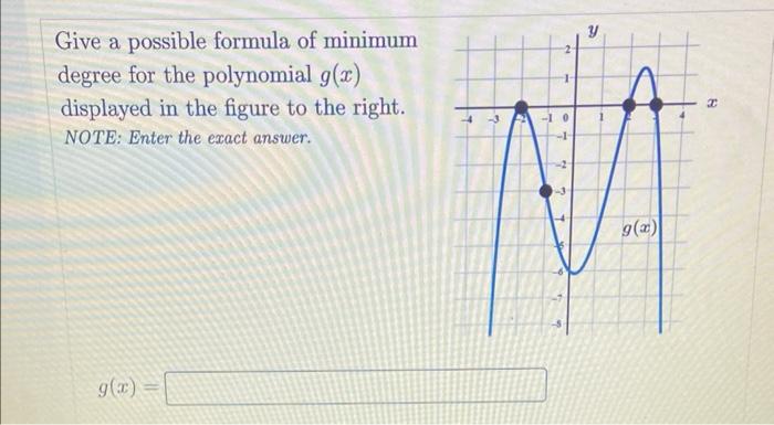 Solved Give a possible formula of minimum degree for the | Chegg.com
