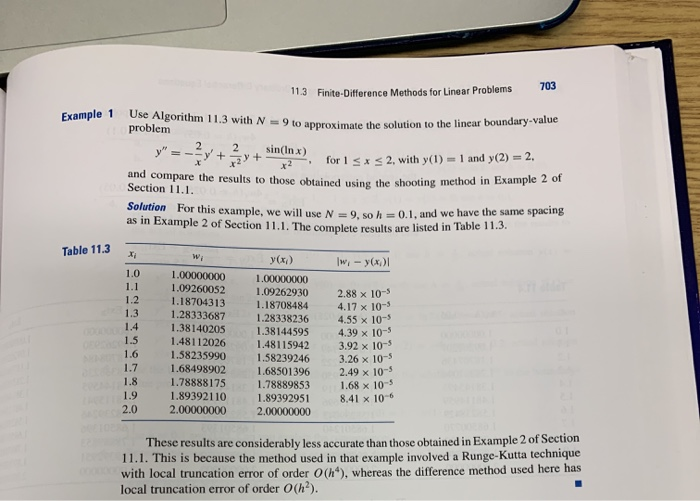 Solved 113 Finoittorence Methods for Linear Problems 703 | Chegg.com