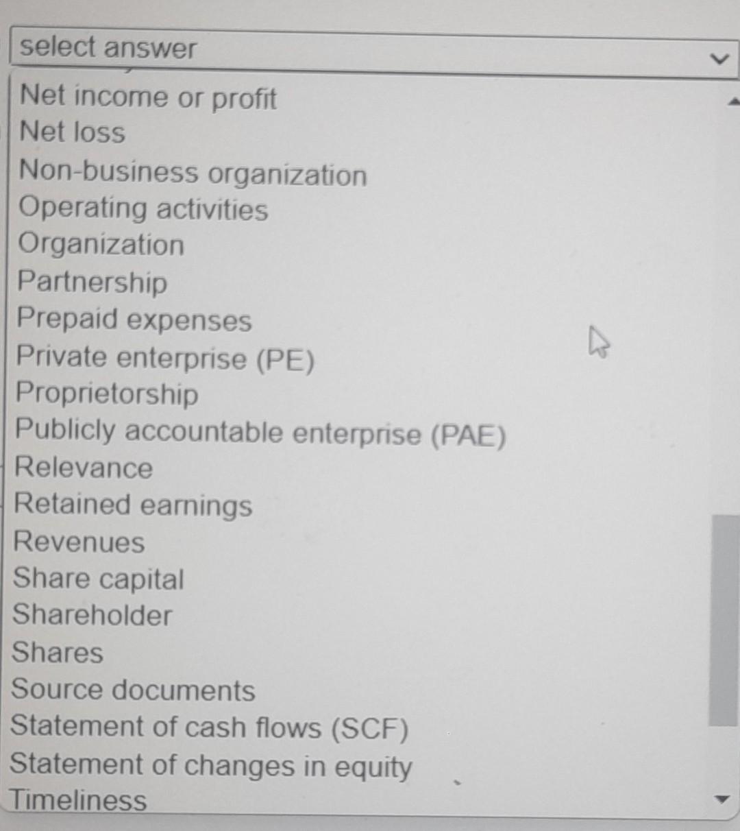 a) select answer ∨ An owner who owns shares of a | Chegg.com