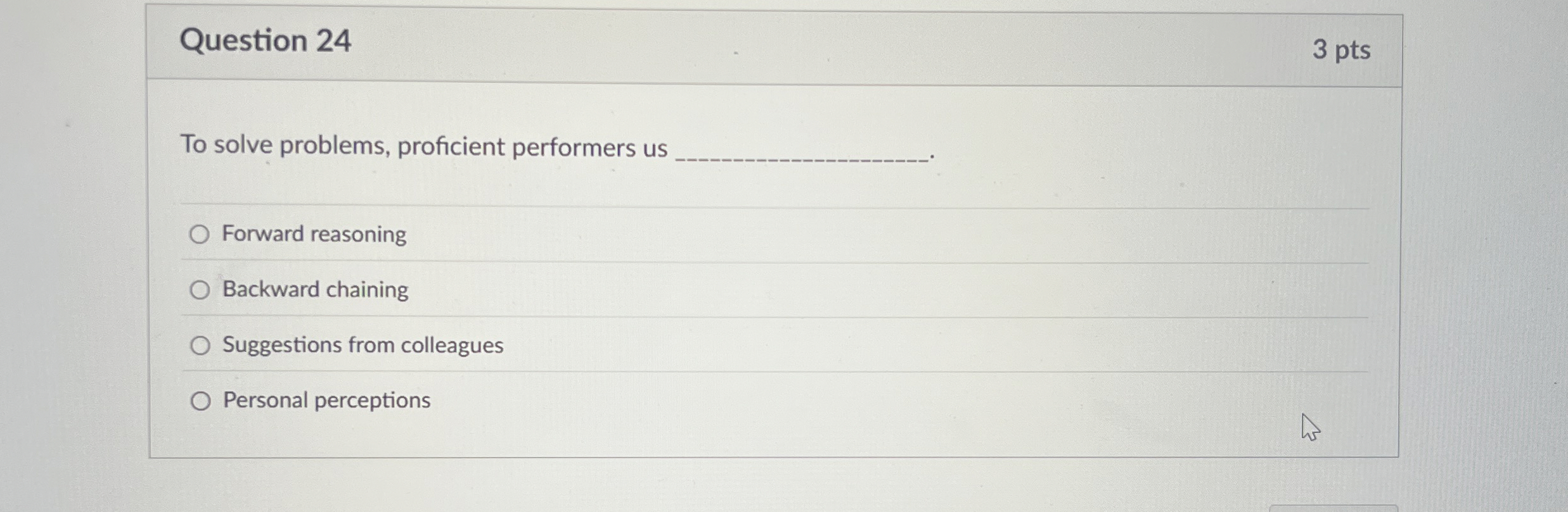 Solved Question 243 ﻿ptsTo solve problems, proficient | Chegg.com