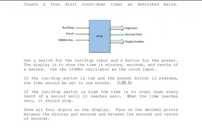 Solved How Do You Implement This In Code In Vhdl Verilog