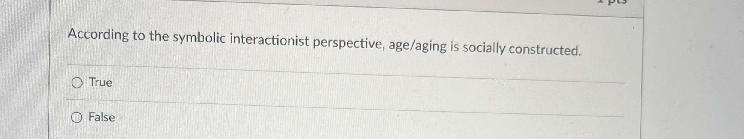 Solved According to the symbolic interactionist perspective, | Chegg.com
