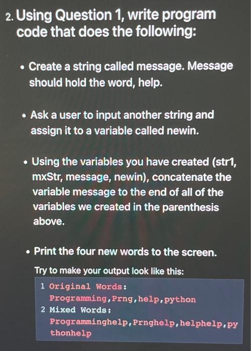 Solved 1. Write a program code that does the following: | Chegg.com