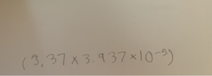 Solved (3,37 x 3.937x10-5) | Chegg.com