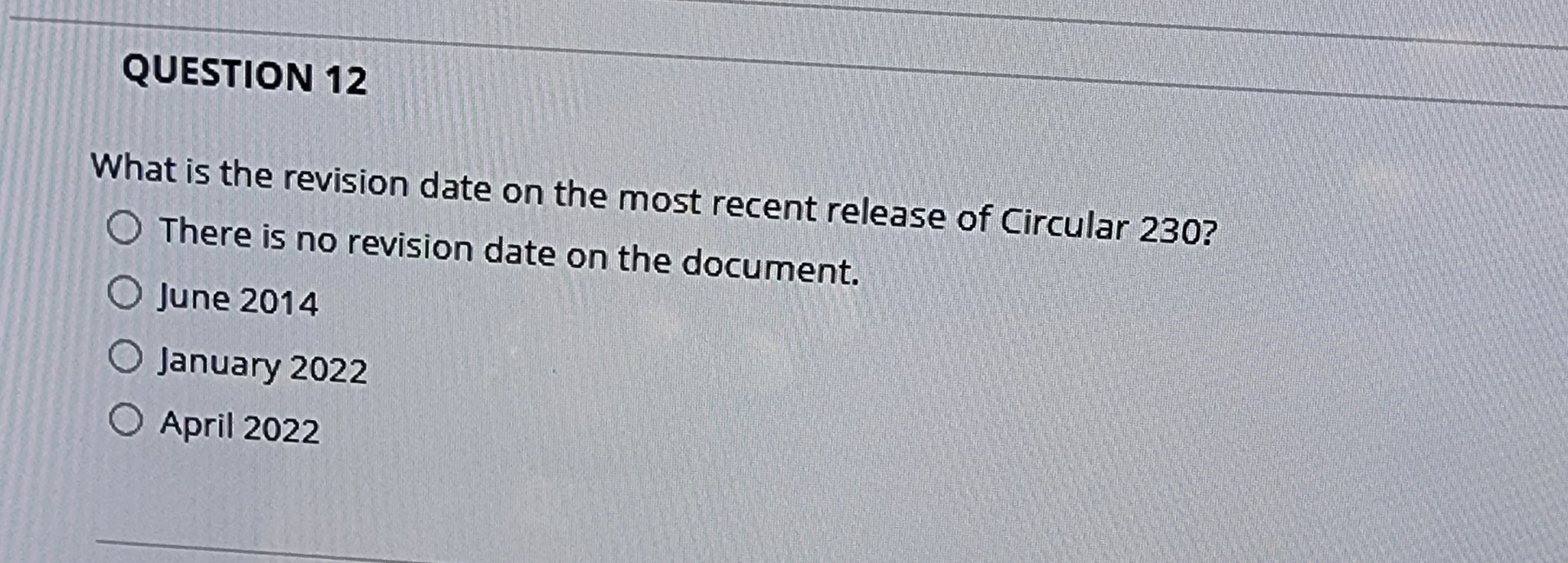 Solved QUESTION 12What is the revision date on the most | Chegg.com