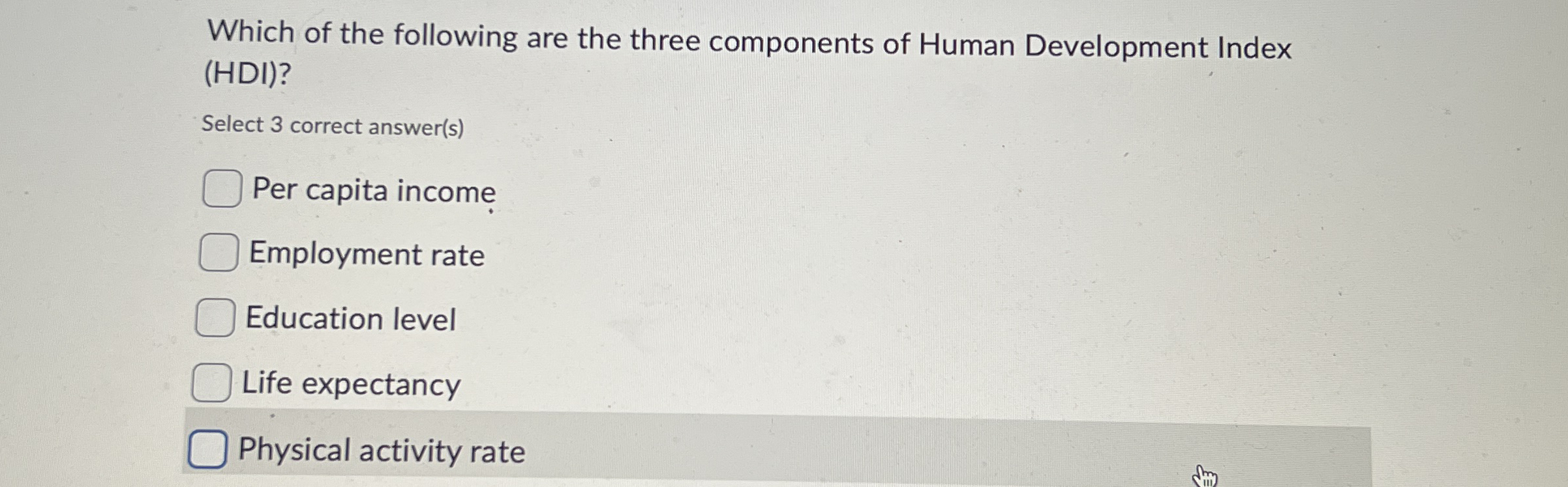 Solved Which of the following are the three components of | Chegg.com