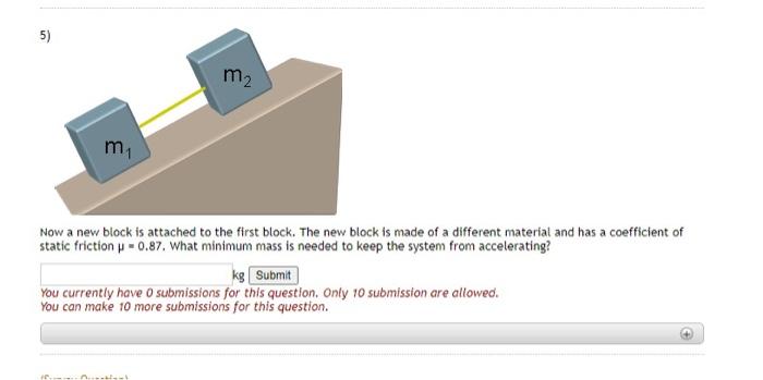 Solved A block with mass m1=9.3 kg is on an incline with an | Chegg.com