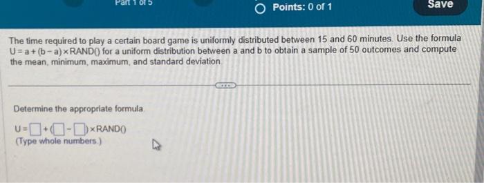 Solved Part 1 of 5 Determine the appropriate formula. | Chegg.com
