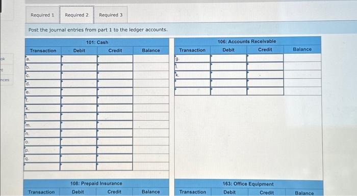 Solved Problem 2-2A (Algo) Preparing and posting journal | Chegg.com