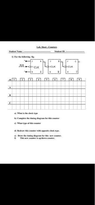 Solved 1) For the following fie PAPPC - CLK LOCK LOCK M a) | Chegg.com