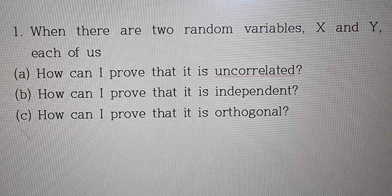 Solved When There Are Two Random Variables X and Y each 5654