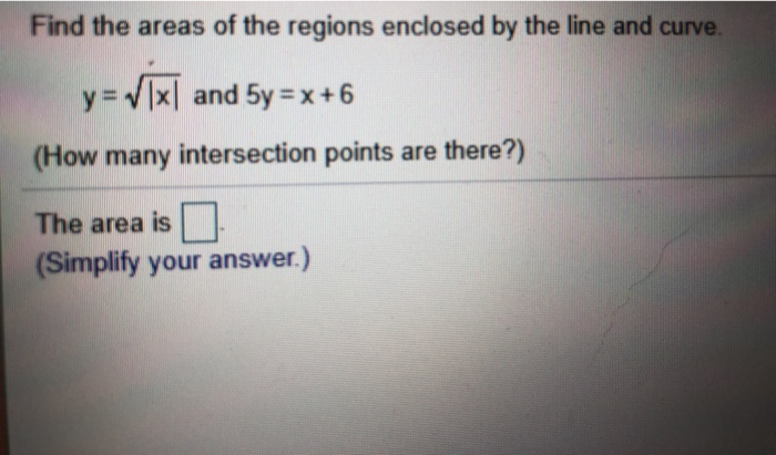 Solved Find the areas of the regions enclosed by the line | Chegg.com