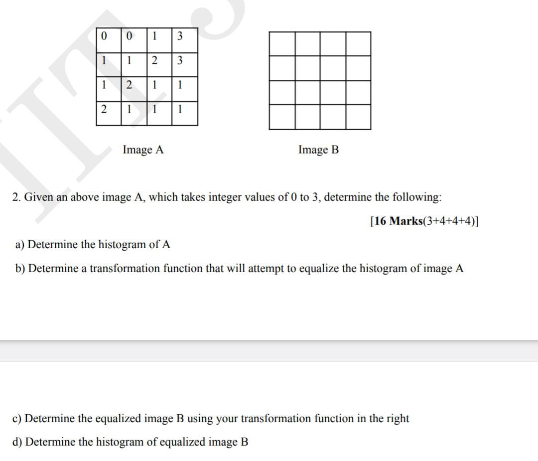 Solved Image AGiven an above image A, ﻿which takes integer | Chegg.com