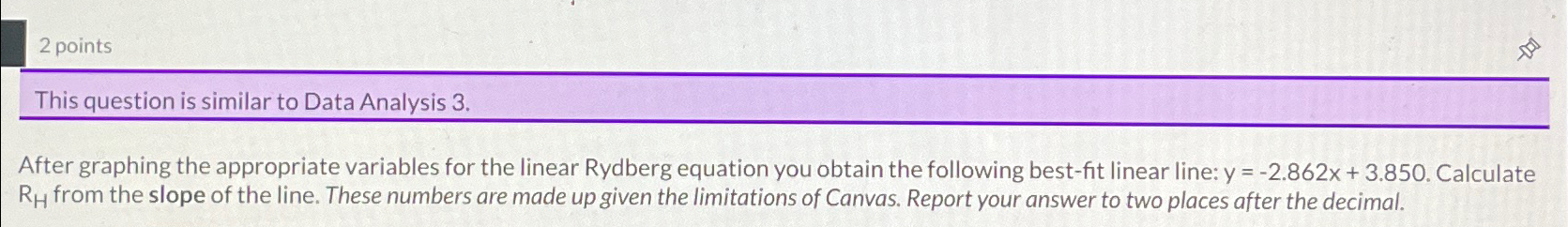 Solved 2 ﻿pointsThis question is similar to Data Analysis | Chegg.com