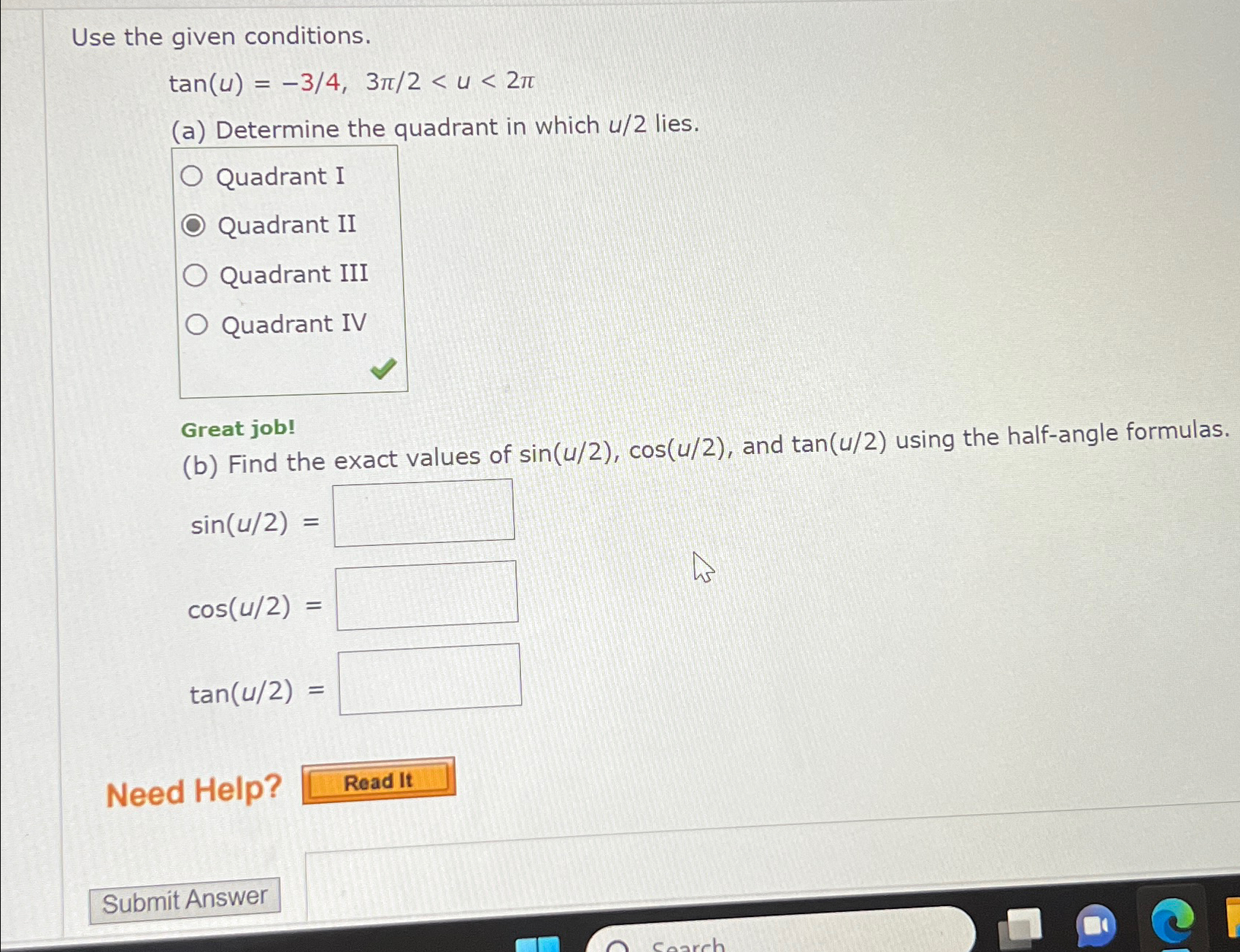 Solved Use the given | Chegg.com