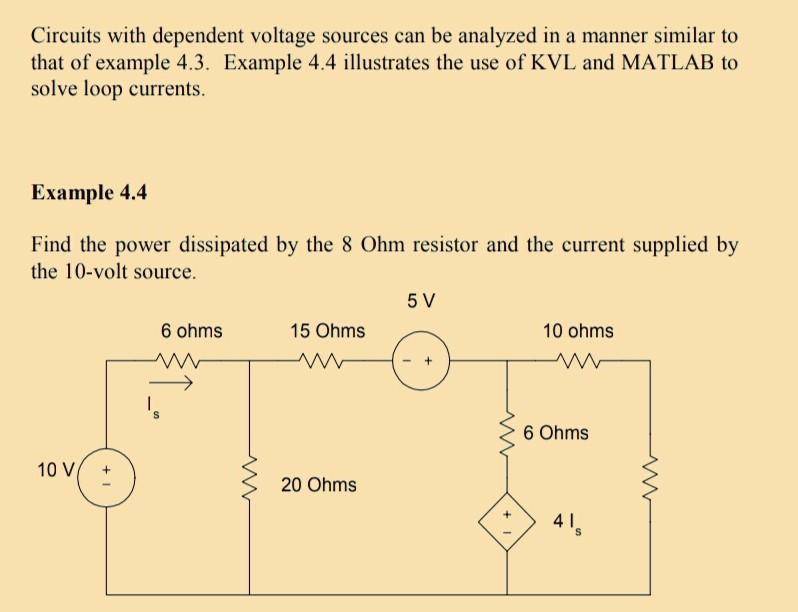 Solved Circuits with dependent voltage sources can be | Chegg.com