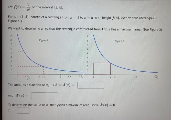 Solved Let f(x)=x29 on the interval [1,4]. For a∈(1,4), | Chegg.com