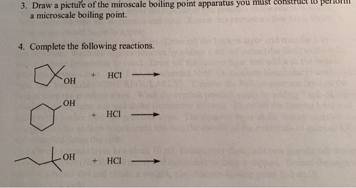 Solved 3. Draw a picture of the miroscale boiling point | Chegg.com