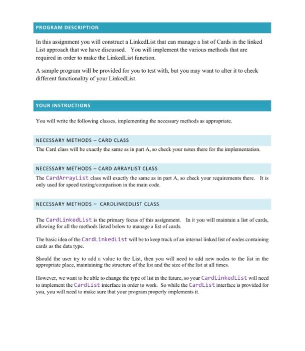 Solved CS145 - PROGRAMMING ASSIGNMENT \#5 PART B CARD LINKED | Chegg.com Solved CS145 - PROGRAMMING ASSIGNMENT \#5 PART B CARD LINKED | Chegg.com
