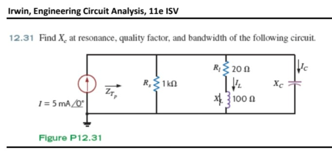 Irwin, Engineering Circuit Analysis, 11e ISV 12.31 | Chegg.com