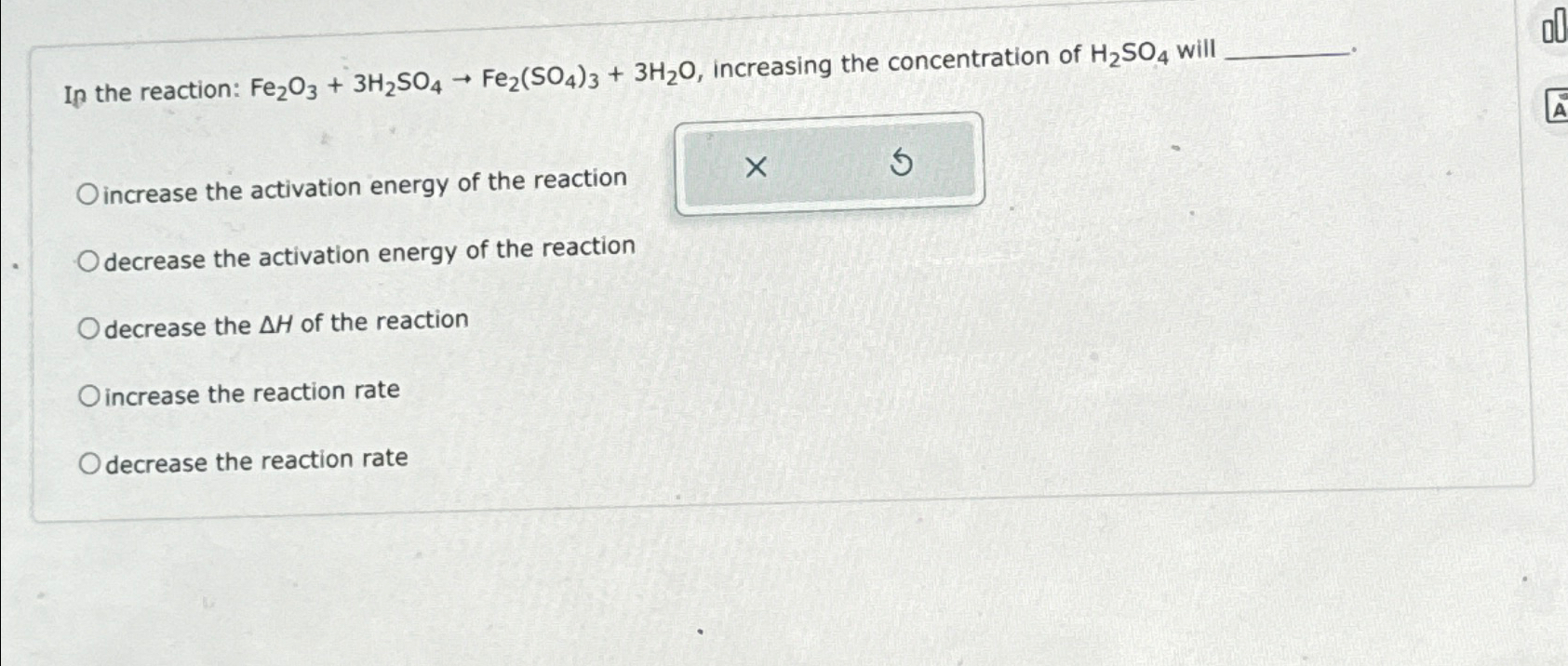 Solved Ip the reaction: Fe2O3+3H2SO4→Fe2(SO4)3+3H2O, | Chegg.com