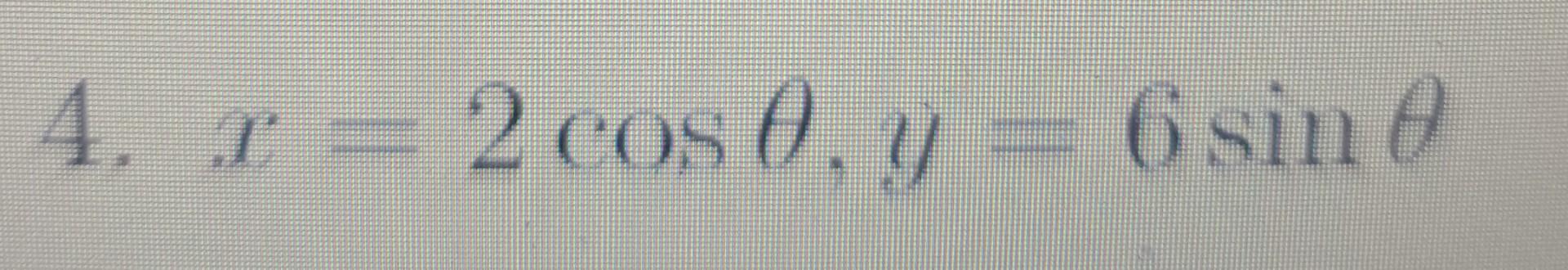 Solved calculus 2 parametric calc. eliminate the parameter | Chegg.com