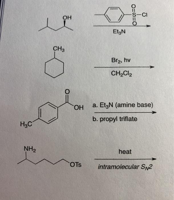 Solved ОН 1. HBr, CH2Cl2 2. NaCN, DMSO OH HCI, CHCIE OH 1. | Chegg.com